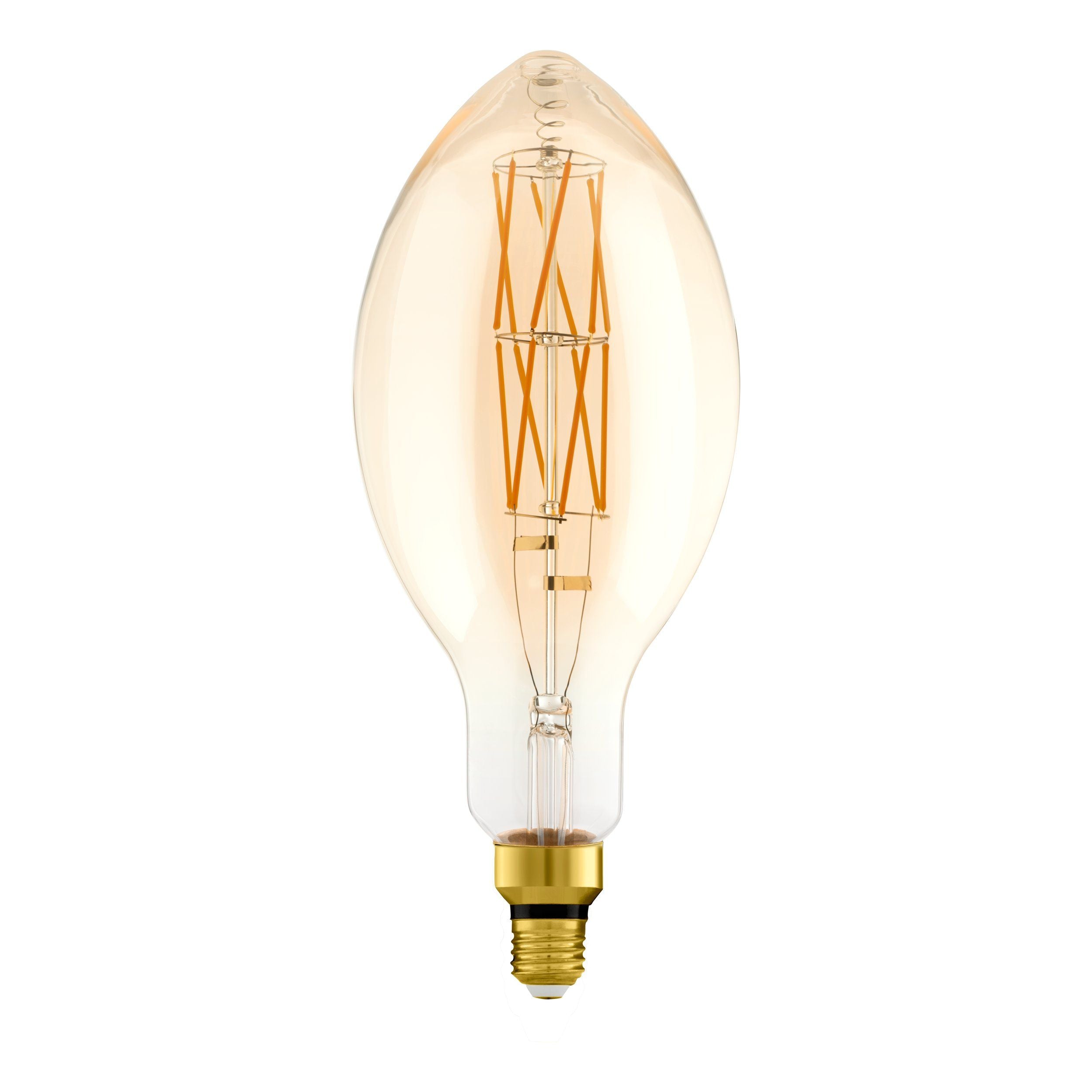 8W E27 LED E140 globe amber – AL Lighting Store