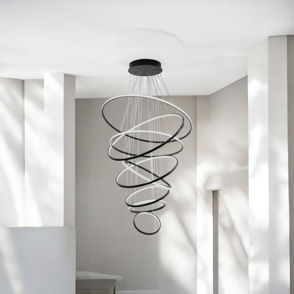 Halo Pendant Light 8 Rings – AL Lighting Store