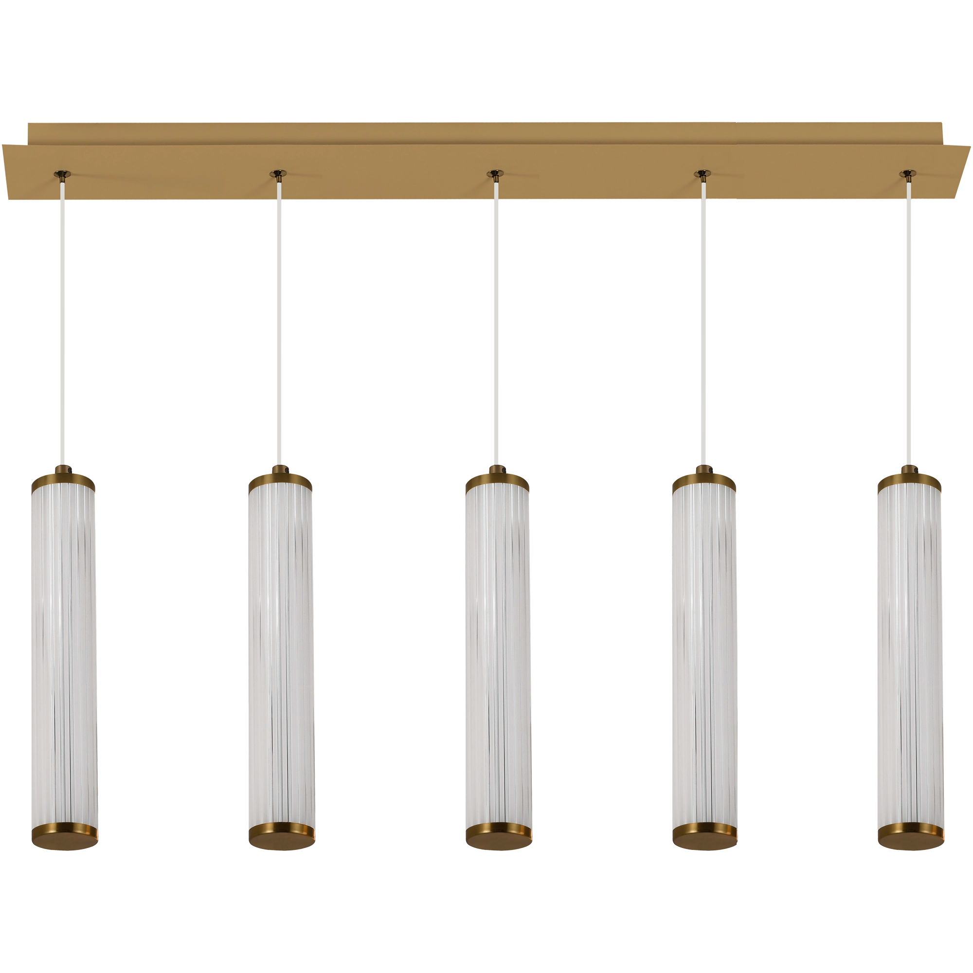 Calibo Charm Modern Fluted 5 Light Linear Pendant – AL Lighting Store