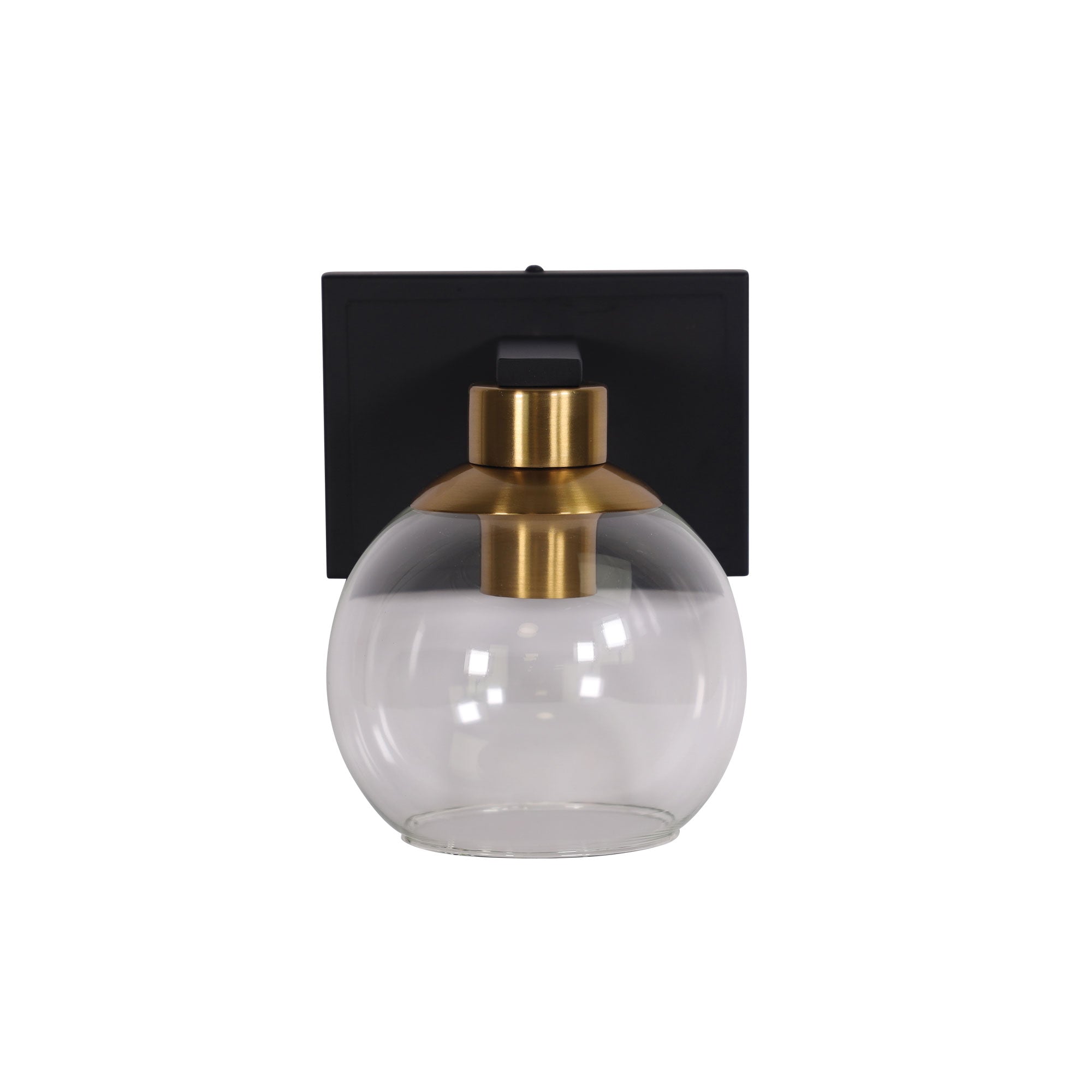 CLAYTON SINGLE Clear Glass Wall Light – AL Lighting Store