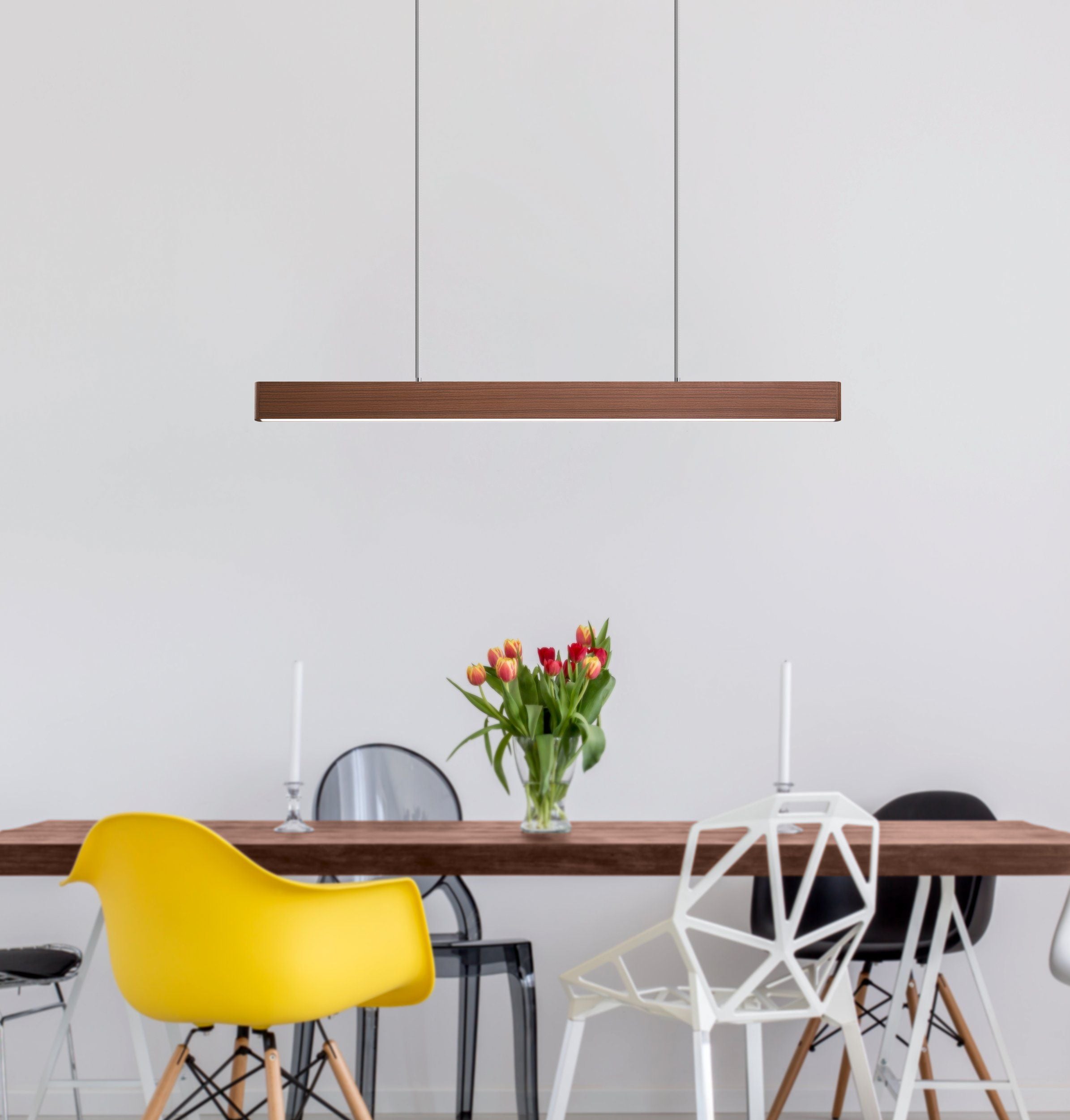 CLIMENE 3 LED pendant Walnut – AL Lighting Store