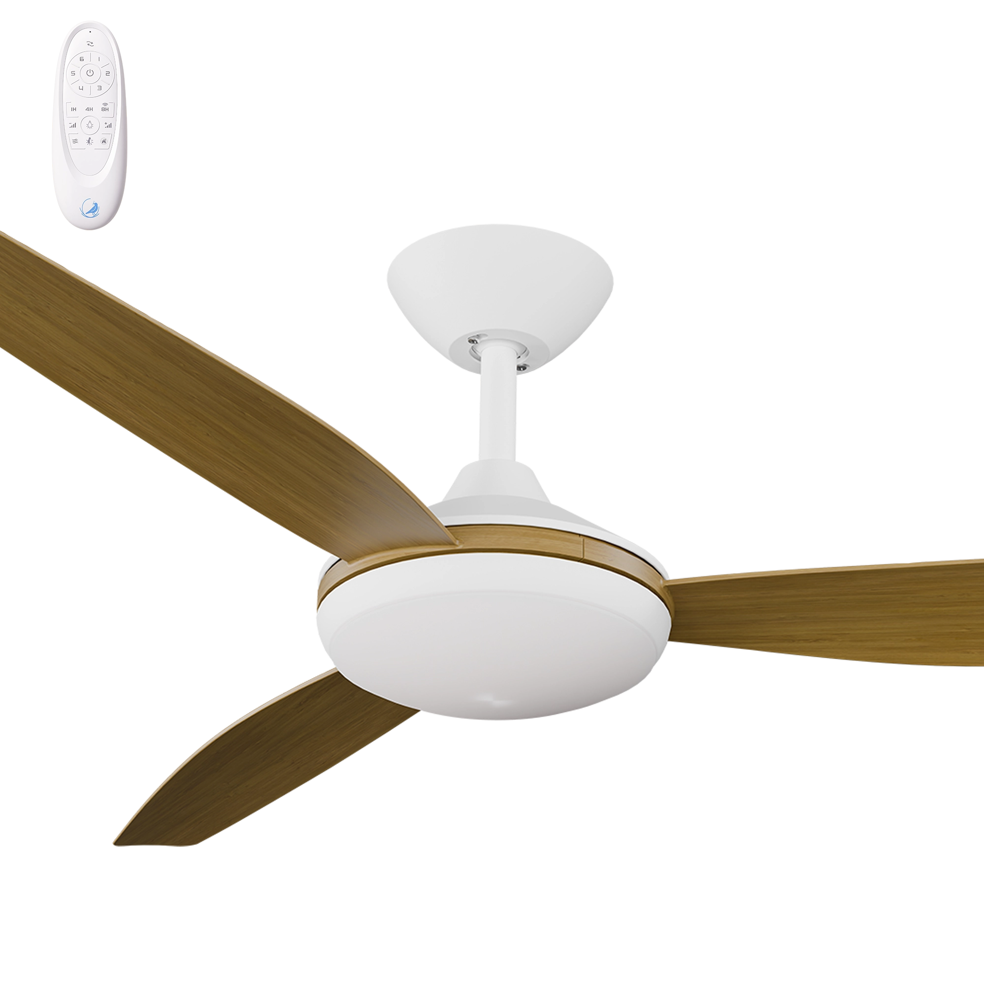 Calibo Condor DC Fan with Light, Teak Blades – AL Lighting Store