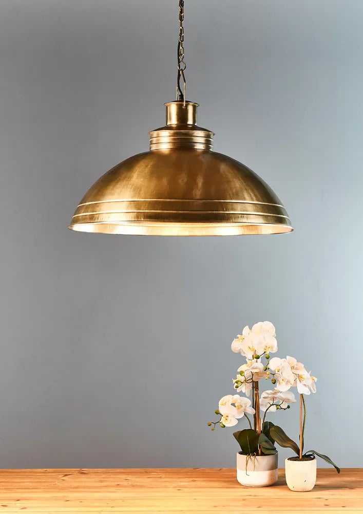 Sheldon Ceiling Pendant Antique Brass/Copper – AL Lighting Store