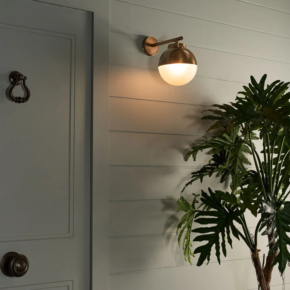 Carrington Outdoor Wall Light Antique Brass – AL Lighting Store