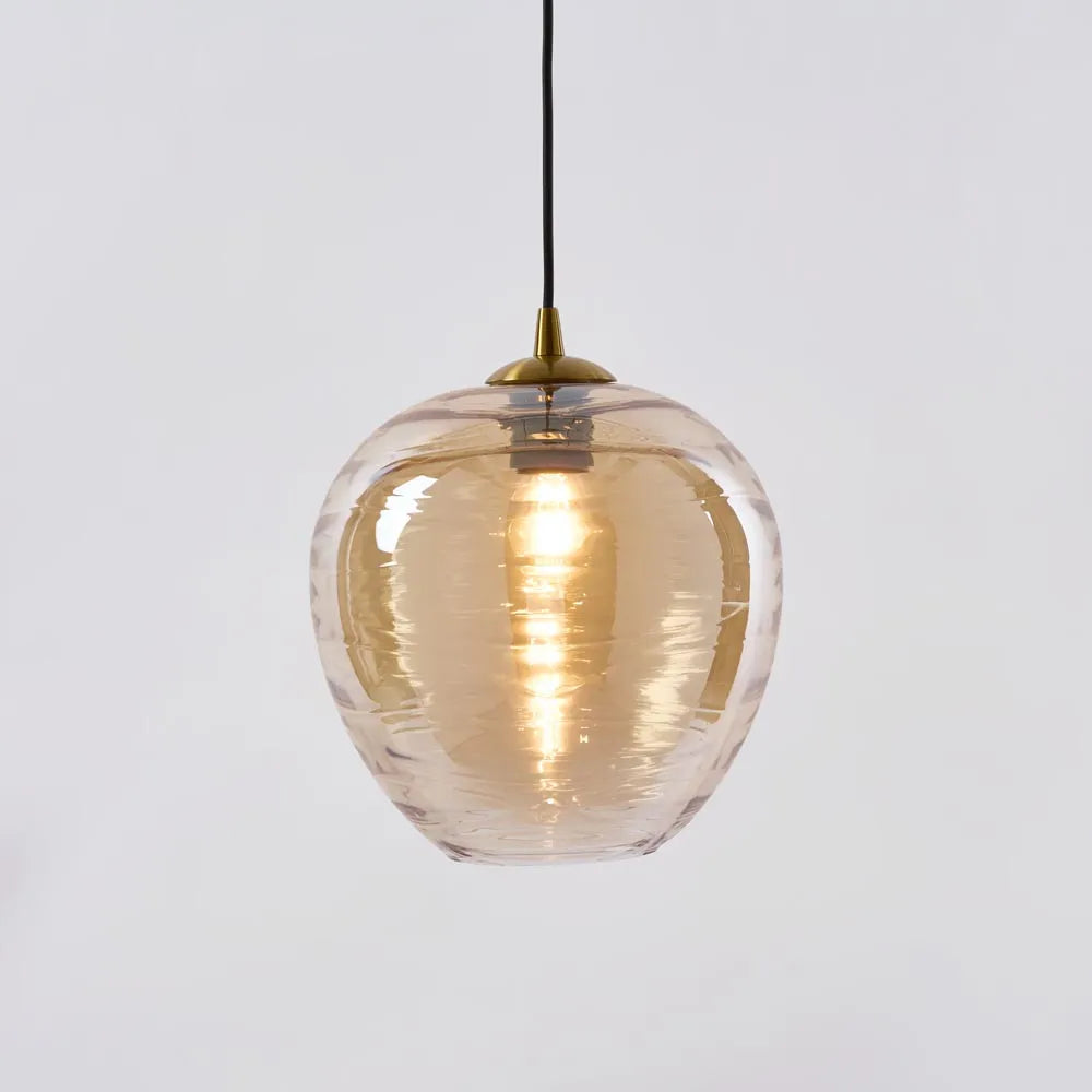 Serenity Ceiling Pendant Amber – AL Lighting Store